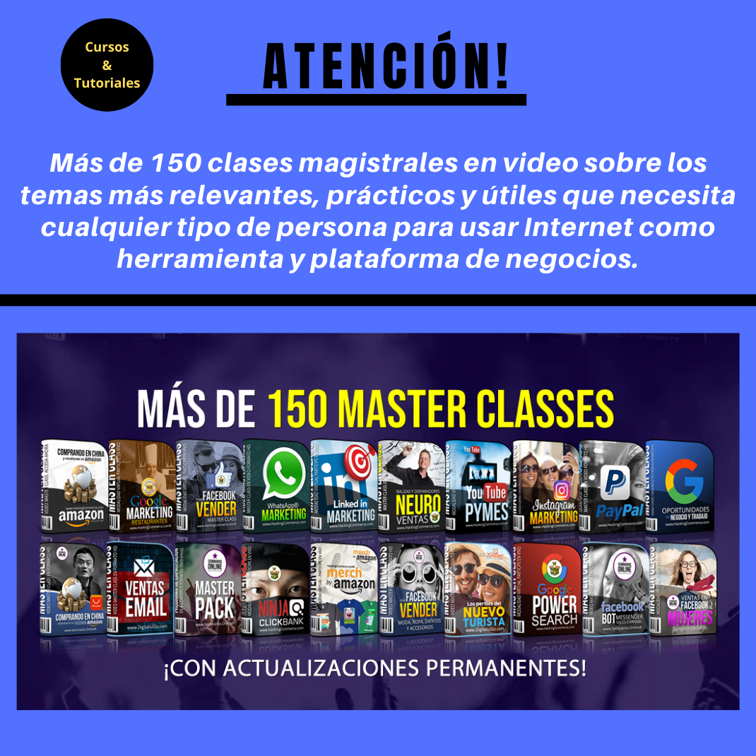 CAPACÍTATE!!! - Más de 150 MasterClass sobre Marketing Digital