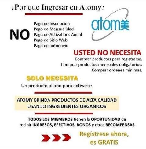 Productos ATOMY y sus beneficios